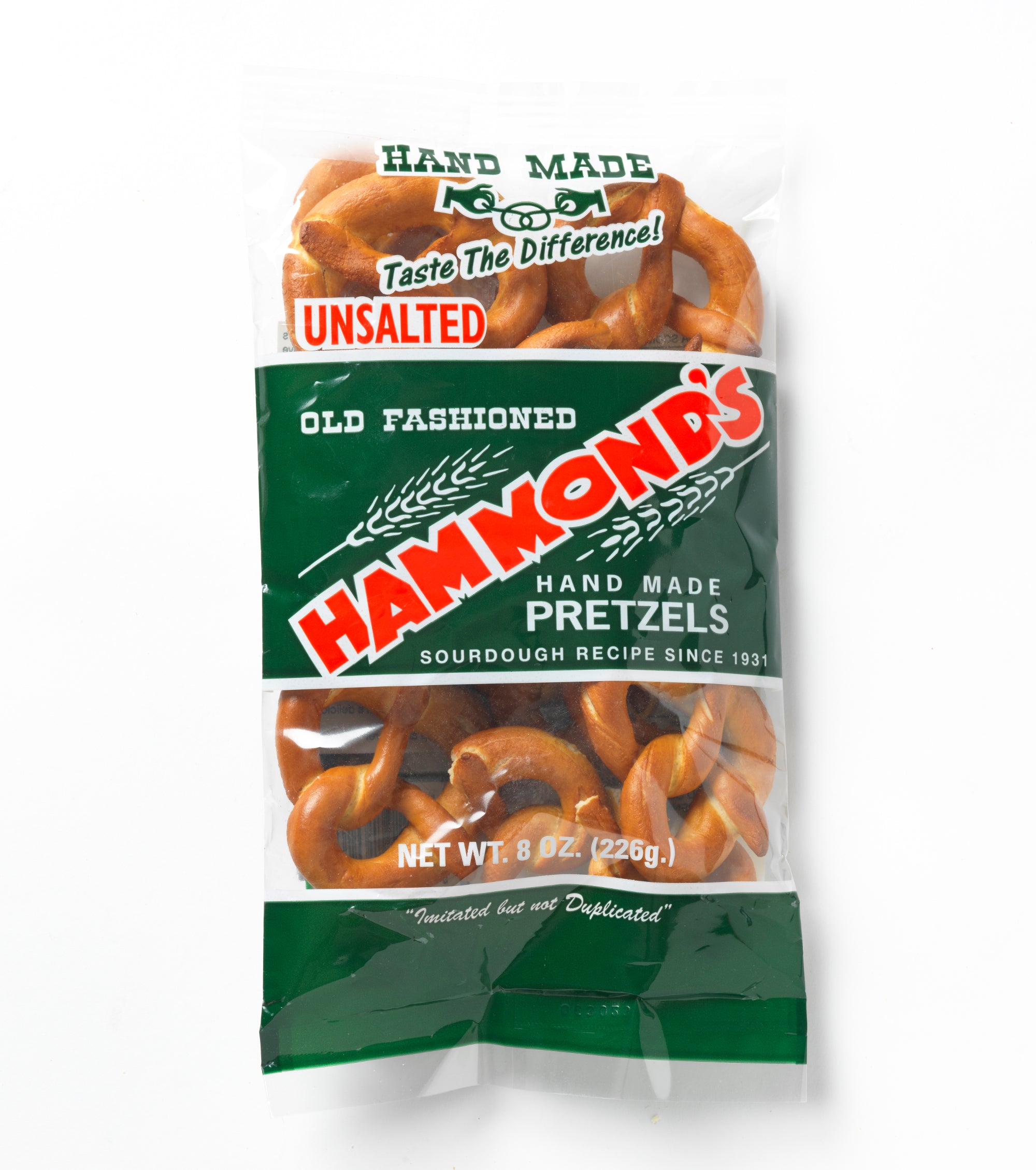 Unsalted Pretzels Hammonds Hand Rolled Sourdough Pretzels